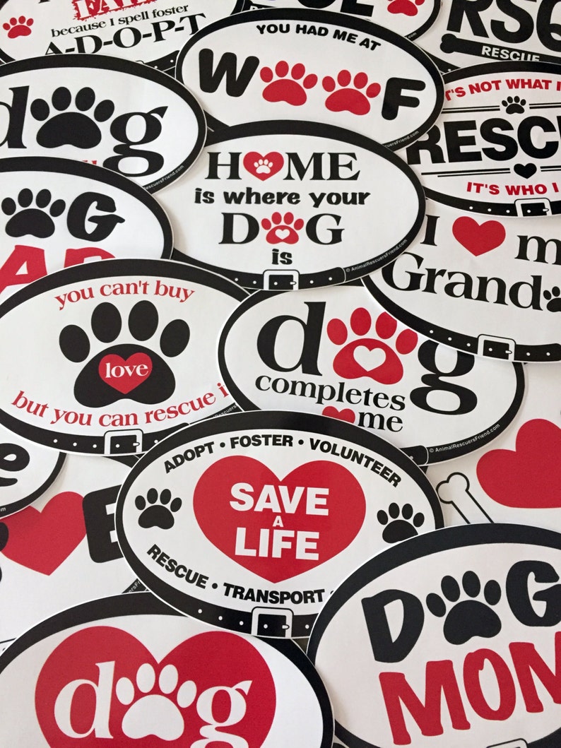 DECAL Save a Life Euro Pet Car Decal 4x6 Oval Bumper | Etsy