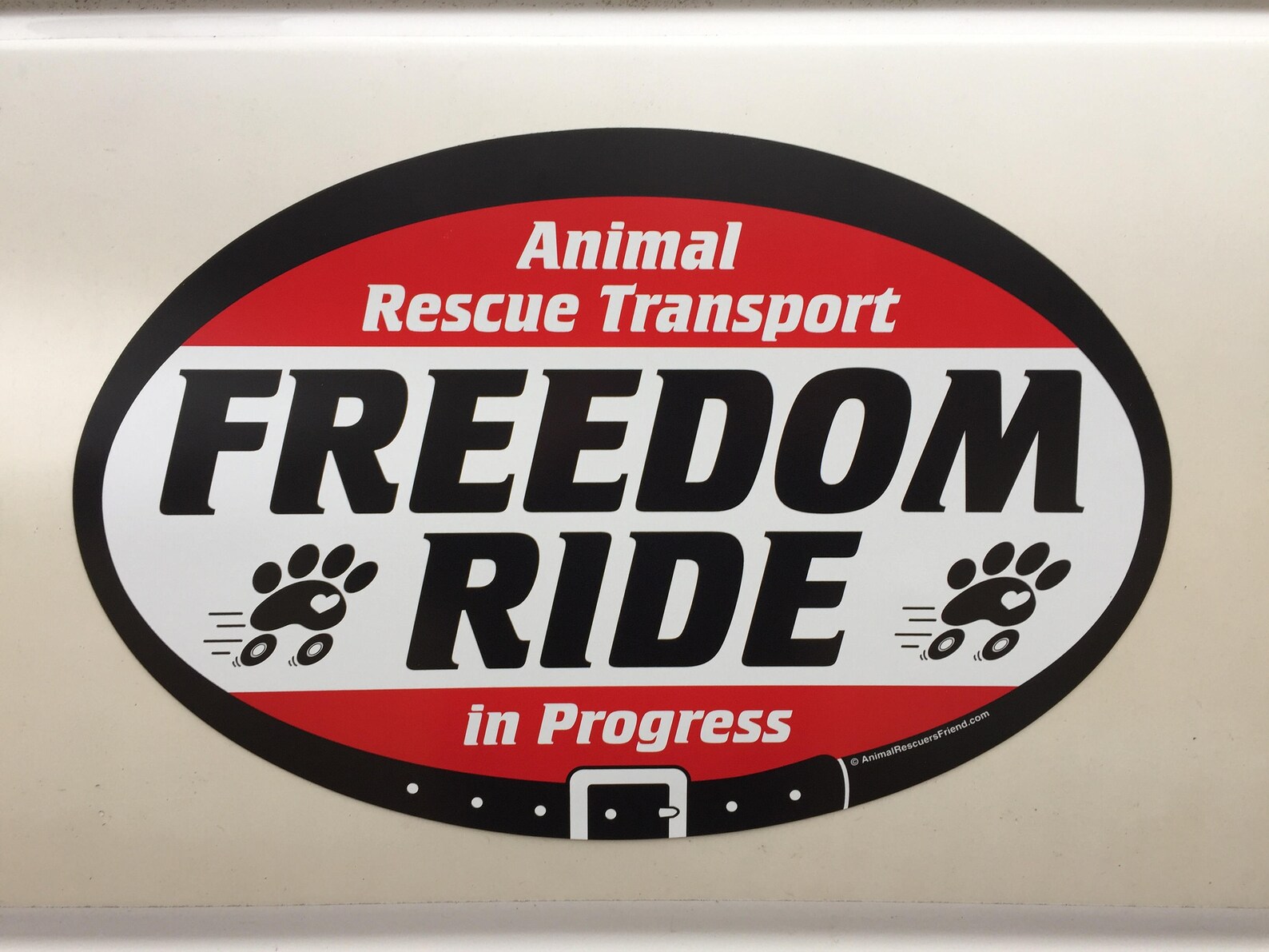 VEHICLE SIGN Freedom Ride in Progress Animal Rescue - Etsy