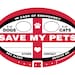 VEHICLE SIGN Animal Rescue in Progress 17x11.5 Oval - Etsy