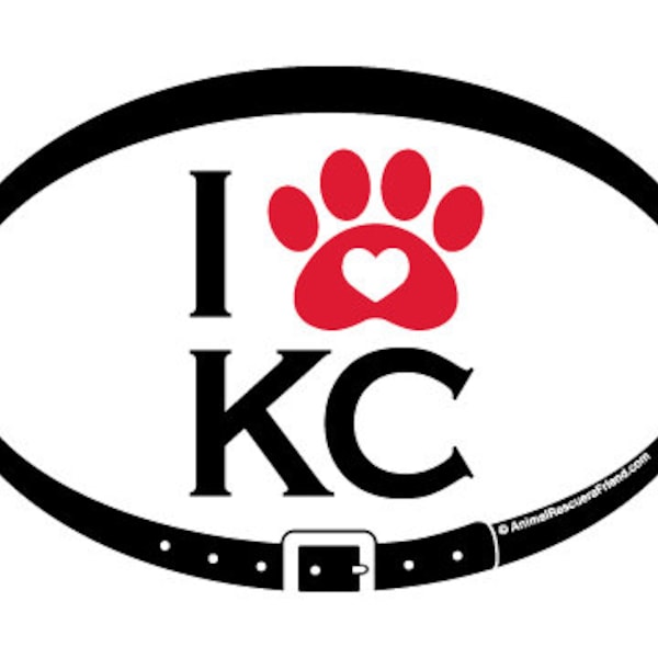 Kc Heart Decal - Etsy