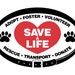 DECAL Save a Life Euro Pet Car Decal 4x6 Oval Bumper | Etsy