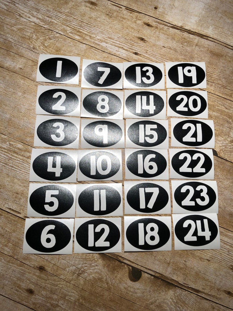 Number Vinyl Floor Decals for Classroom 1-96 | Etsy