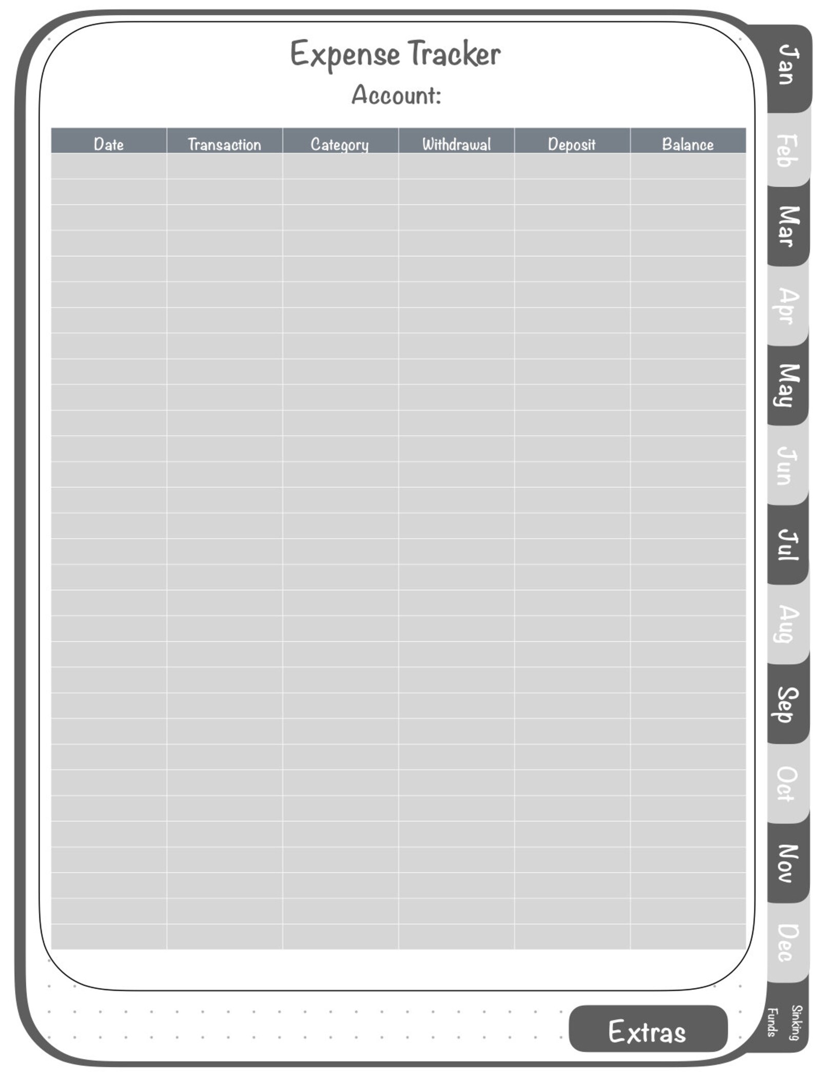 Digital Budget Journal Book 125 Clickable Pages Use - Etsy