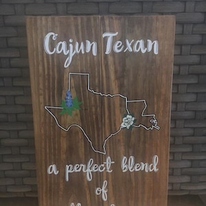 Cajun Texan Sign - Etsy