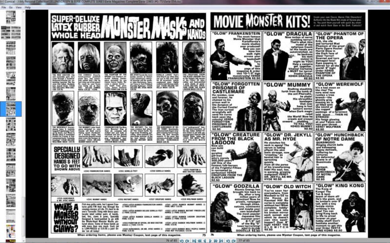 Creepy & Eerie Magazine Complete Collection - on DVD-ROM. Plus Extras ...