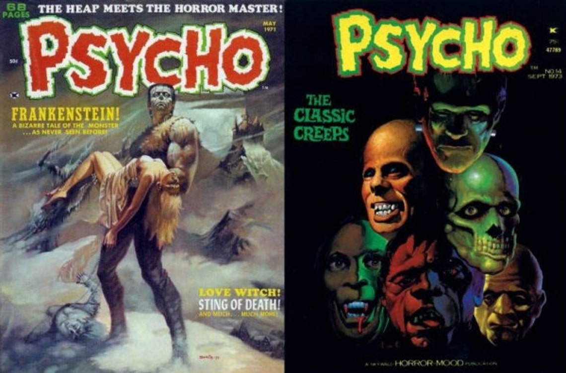 RARE Skywald Comics: Nightmare Psycho & Scream Instant - Etsy