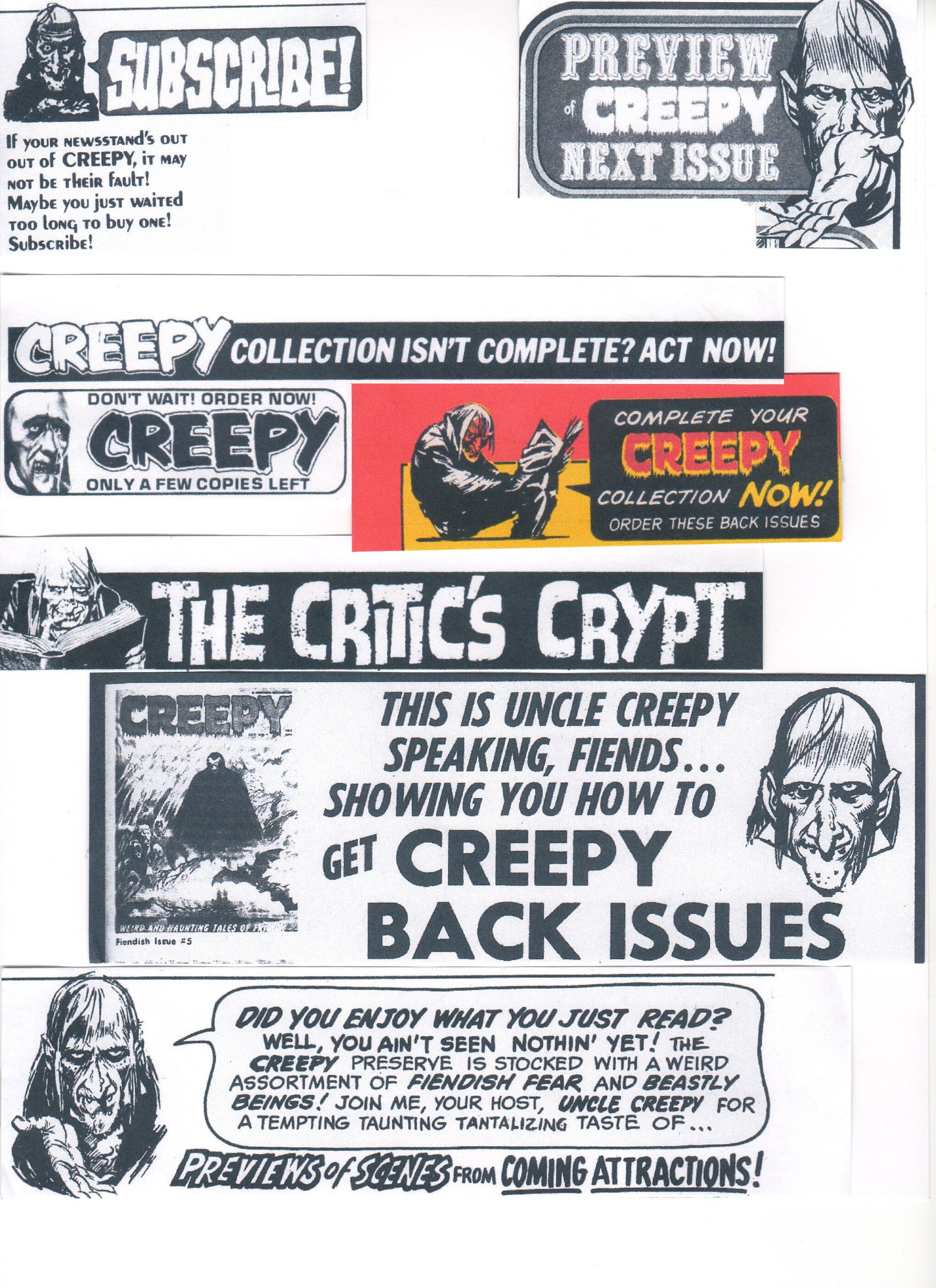 Creepy & Eerie Magazine Complete Collection - on DVD-ROM. Plus Extras ...