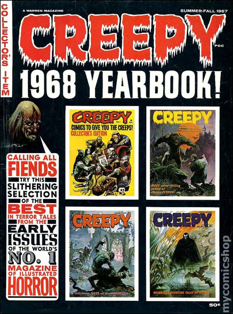 5 Digital Downloads of Creepy 1968, 1969, 1970, 1971 & 1972 Yearbooks ...