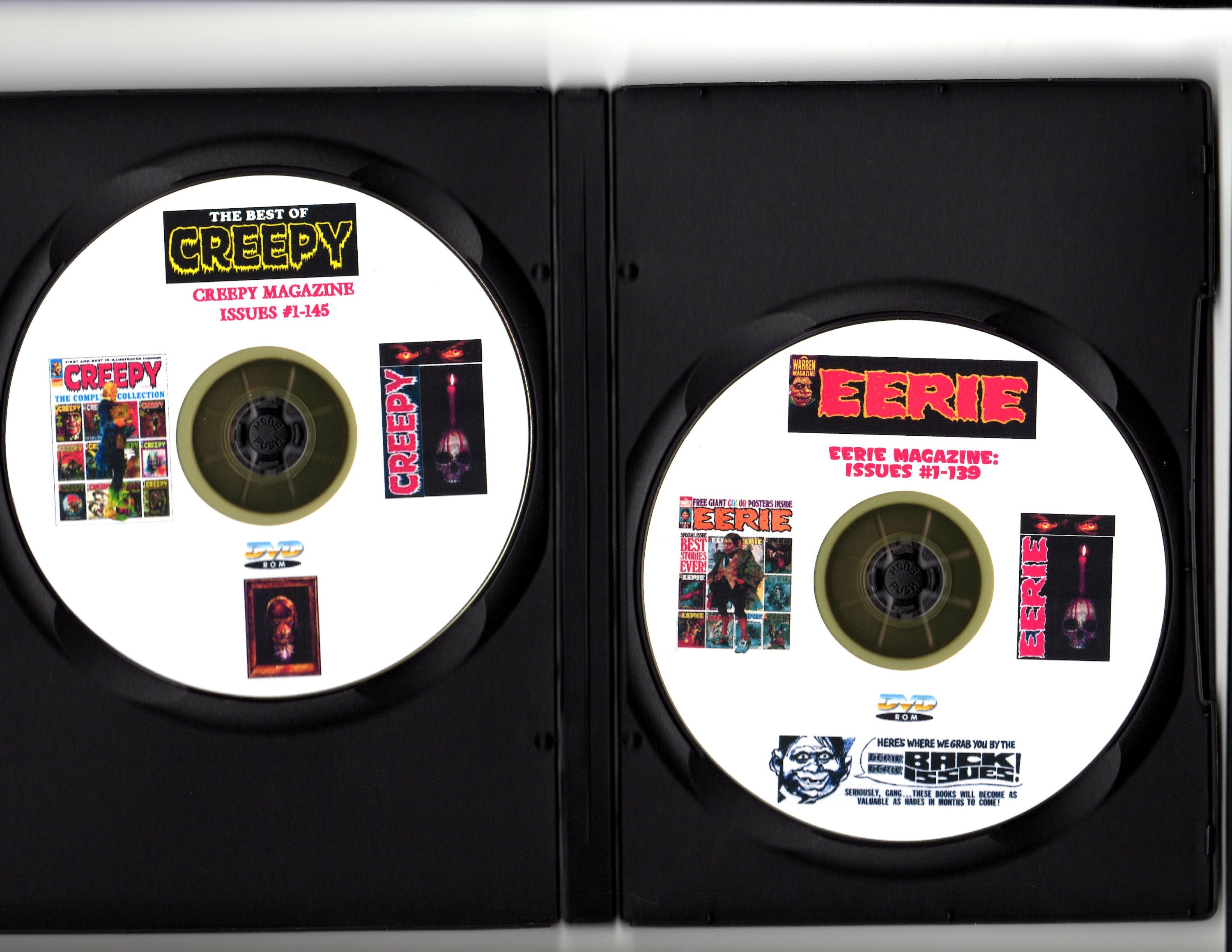 Creepy & Eerie Magazine Complete Collection - on DVD-ROM. Plus Extras ...