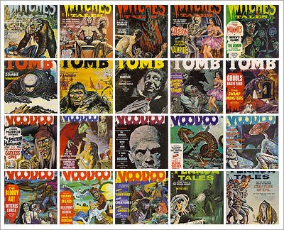 RARE Eerie Publications Horror Comics-complete Set. Instant Download W ...