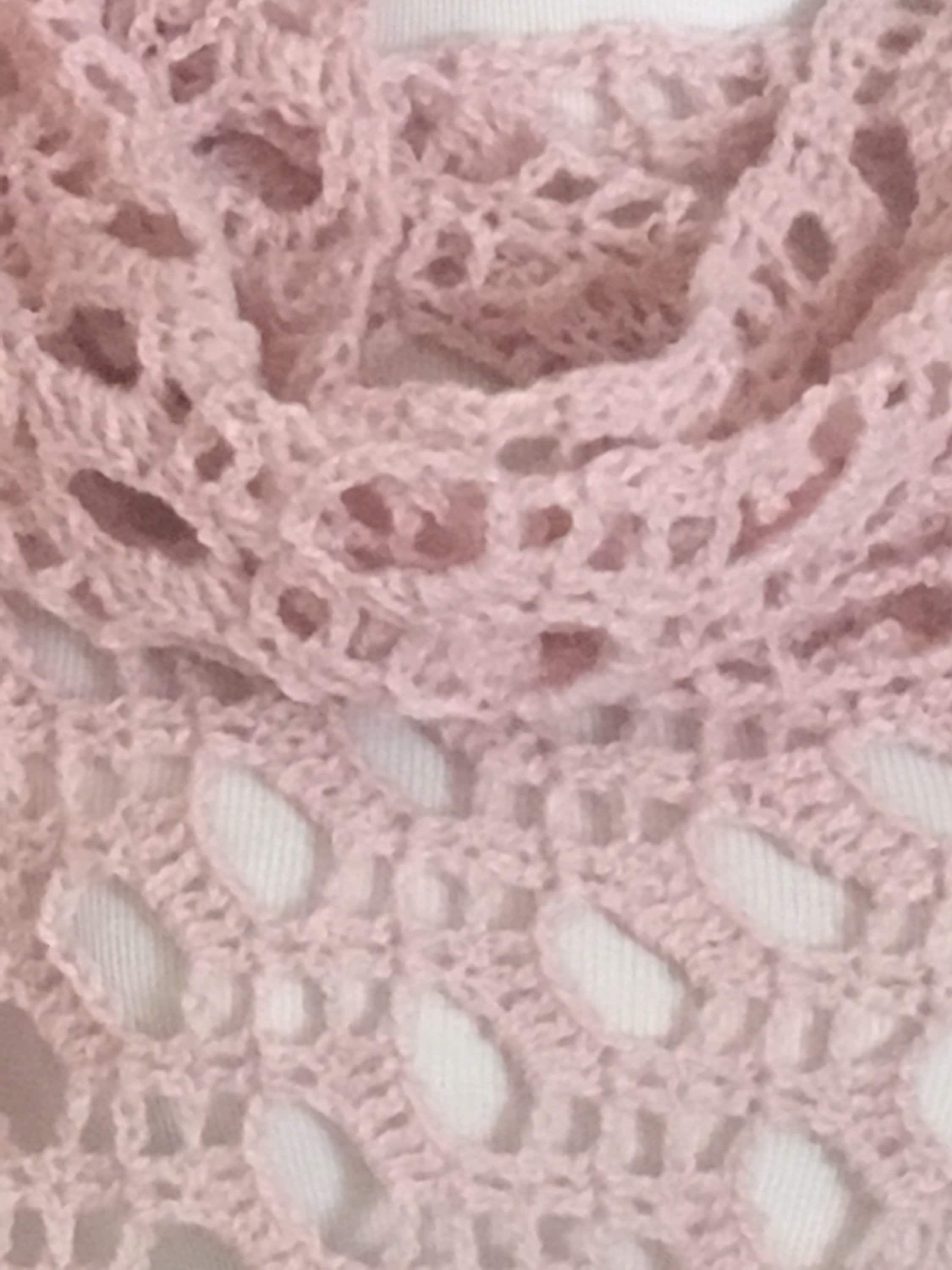 Pink Crochet Shawl, Pink Crochet Wrap, Filet Crochet Shawl, Lightweight ...