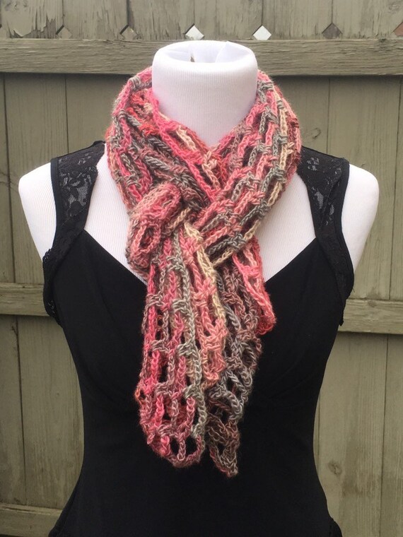 Open Weave Scarf Pattern Block After Block Woven Scarf Pattern By