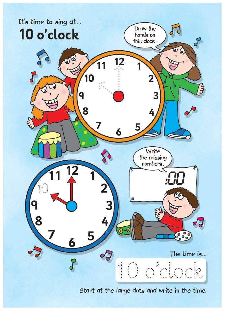Tell the Time Activity Sheets, Instant Download Print PDF, Printable ...