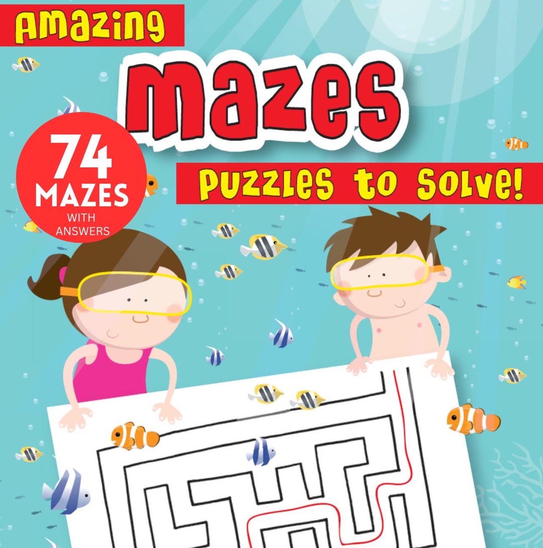 Mazes to Print for Kids With Solutions, Fun Activities and Colouring ...