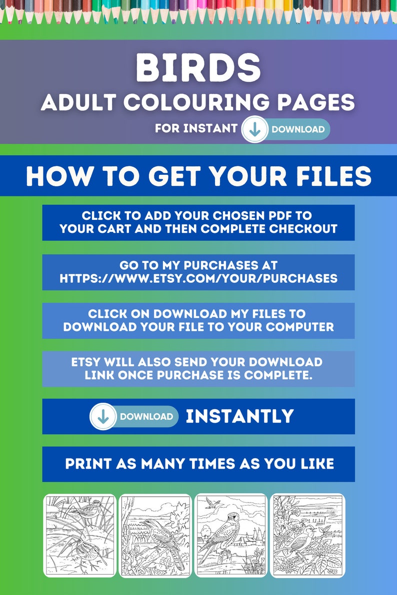 Adult Coloring Book Birds Mega Bundle, Nature Coloring Book for Adults ...