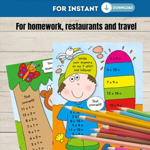 Times Tables Activity Worksheets, Times Table, Kids Educational ...