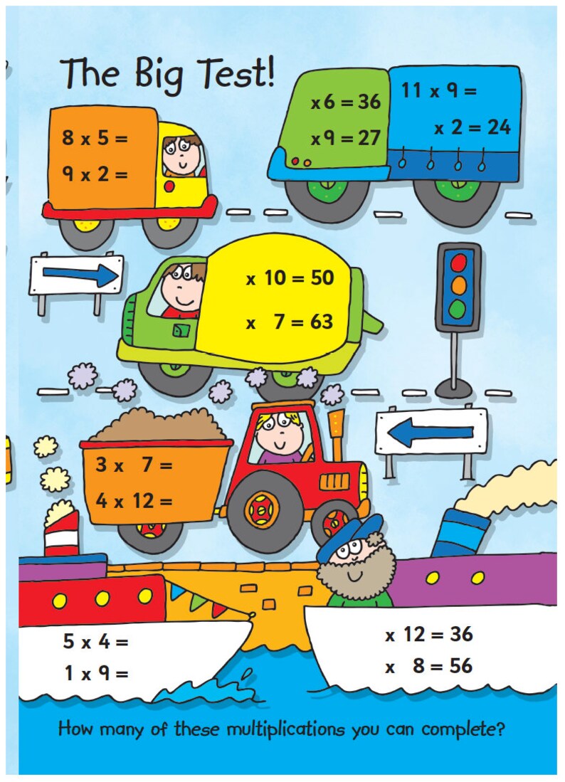Times Tables Activity Sheets, Instant Download Print PDF, Printable ...