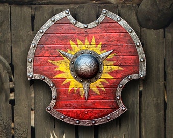 Valhalla Fenrir 3D Relief Authentic Battleworn Viking Shield | Etsy