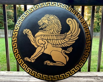 Authentic Greek Hoplite Double Snake Shield - Etsy
