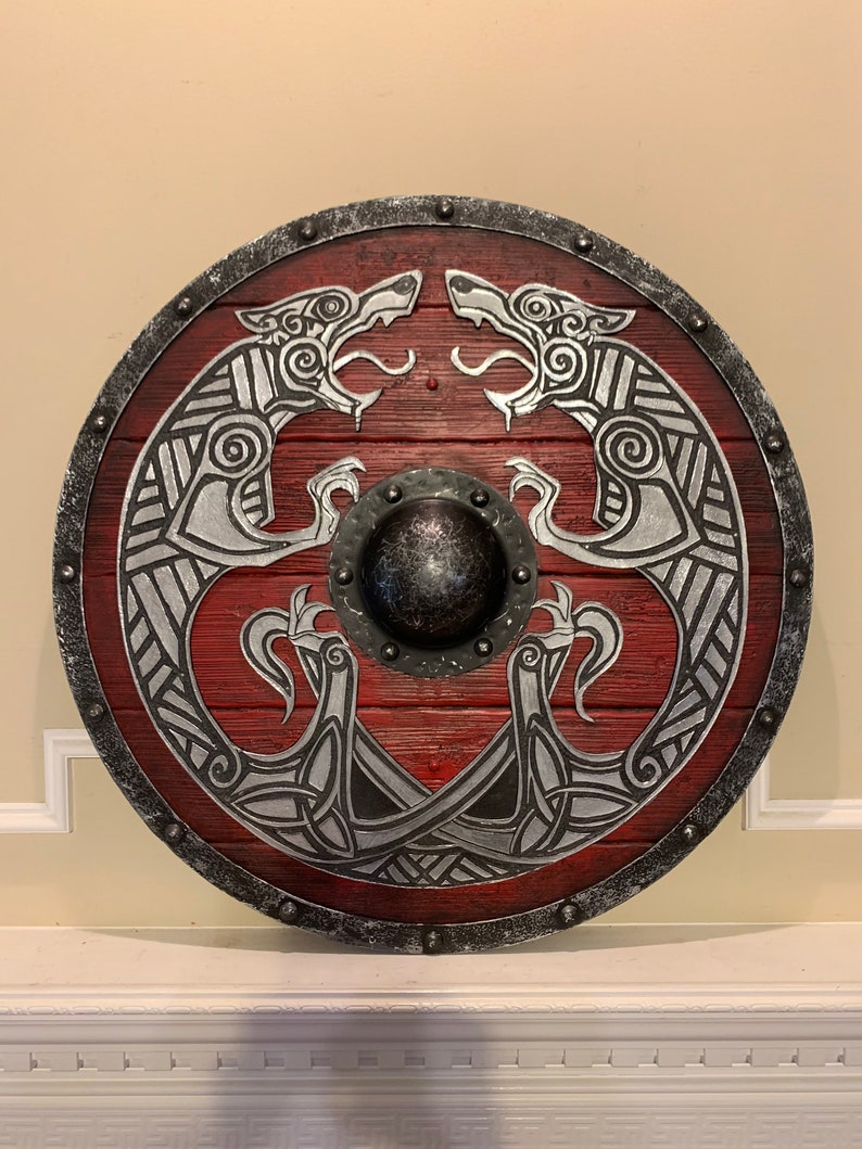 Valhalla Fenrir 3D Relief Authentic Battleworn Viking Shield - Etsy