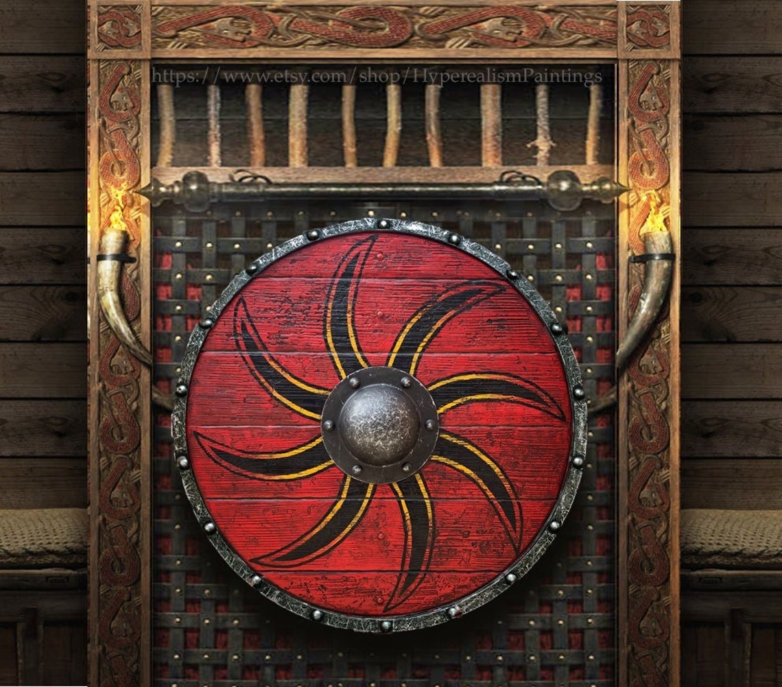 Ivar the Boneless Authentic Battleworn Viking Shield - Etsy