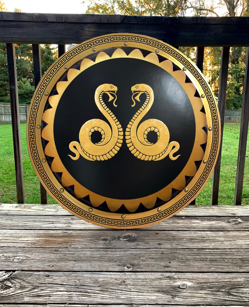 Authentic Greek Hoplite Double Snake Shield - Etsy