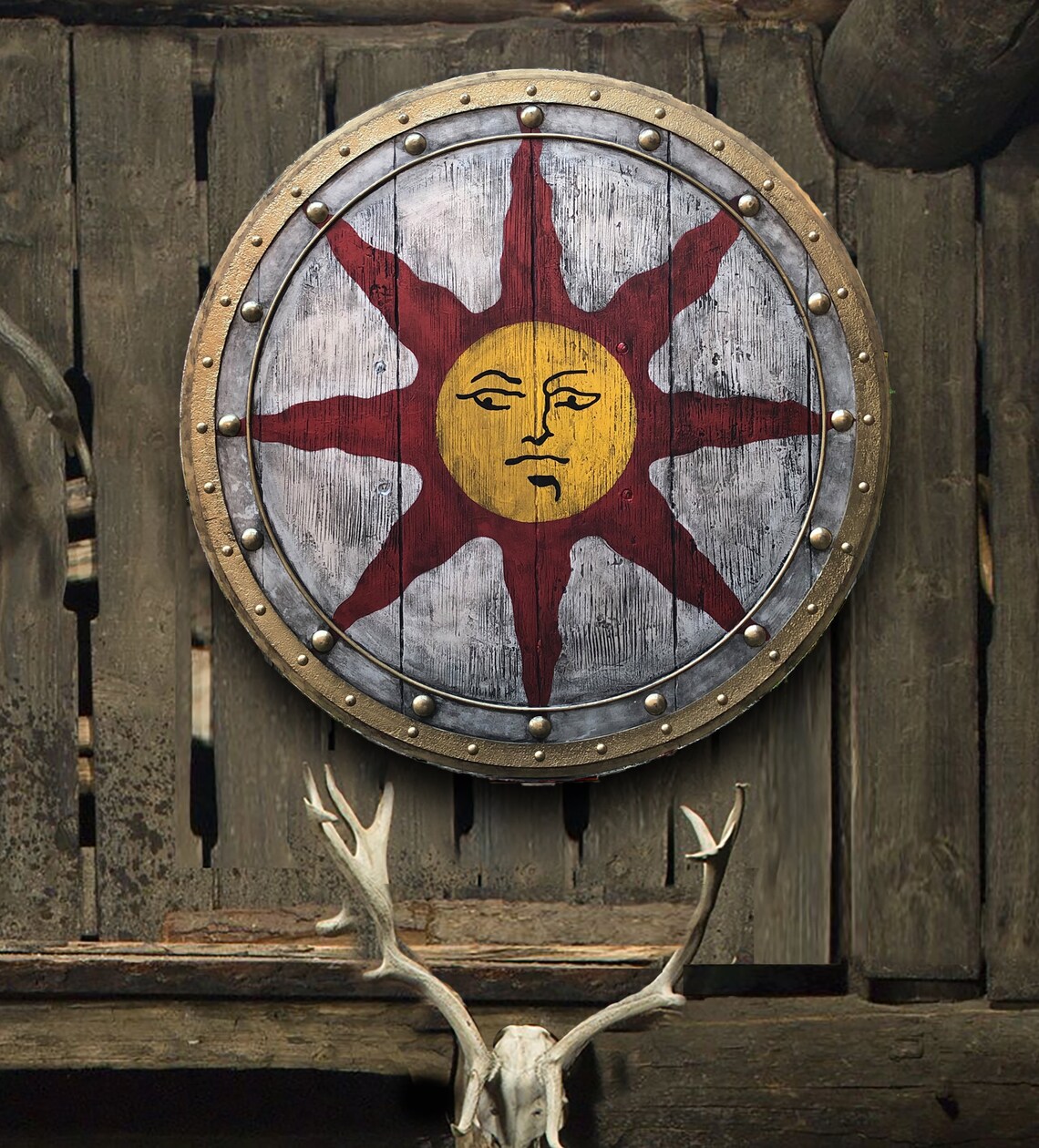 Sunlight Battleworn Shield Cosplay/display | Etsy