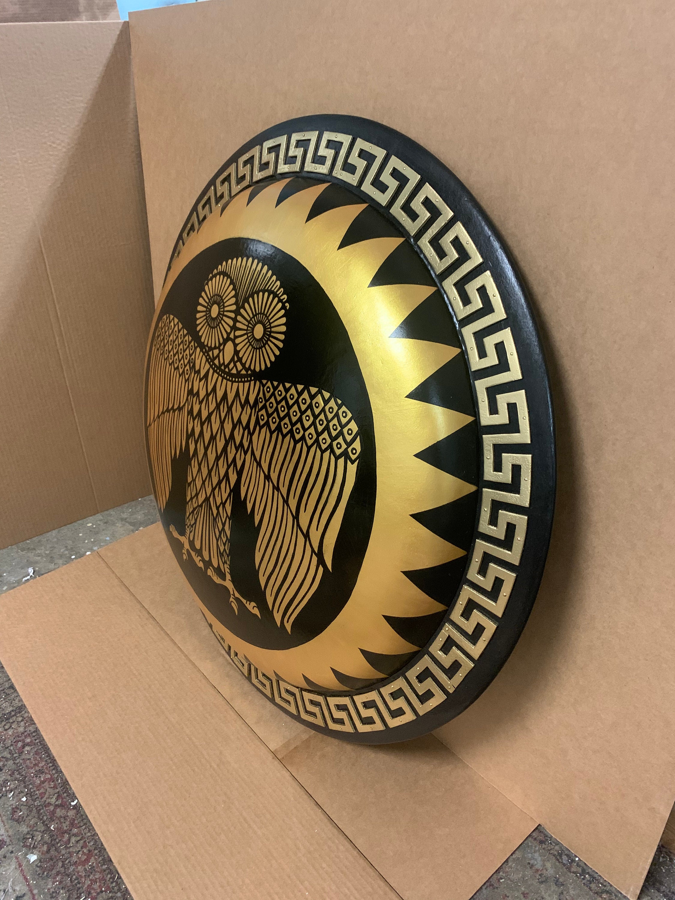 Athenian Owl Authentic Greek Hoplite Shield | Etsy New Zealand