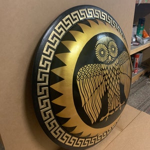 Athenian Owl Authentic Greek Hoplite Shield - Etsy
