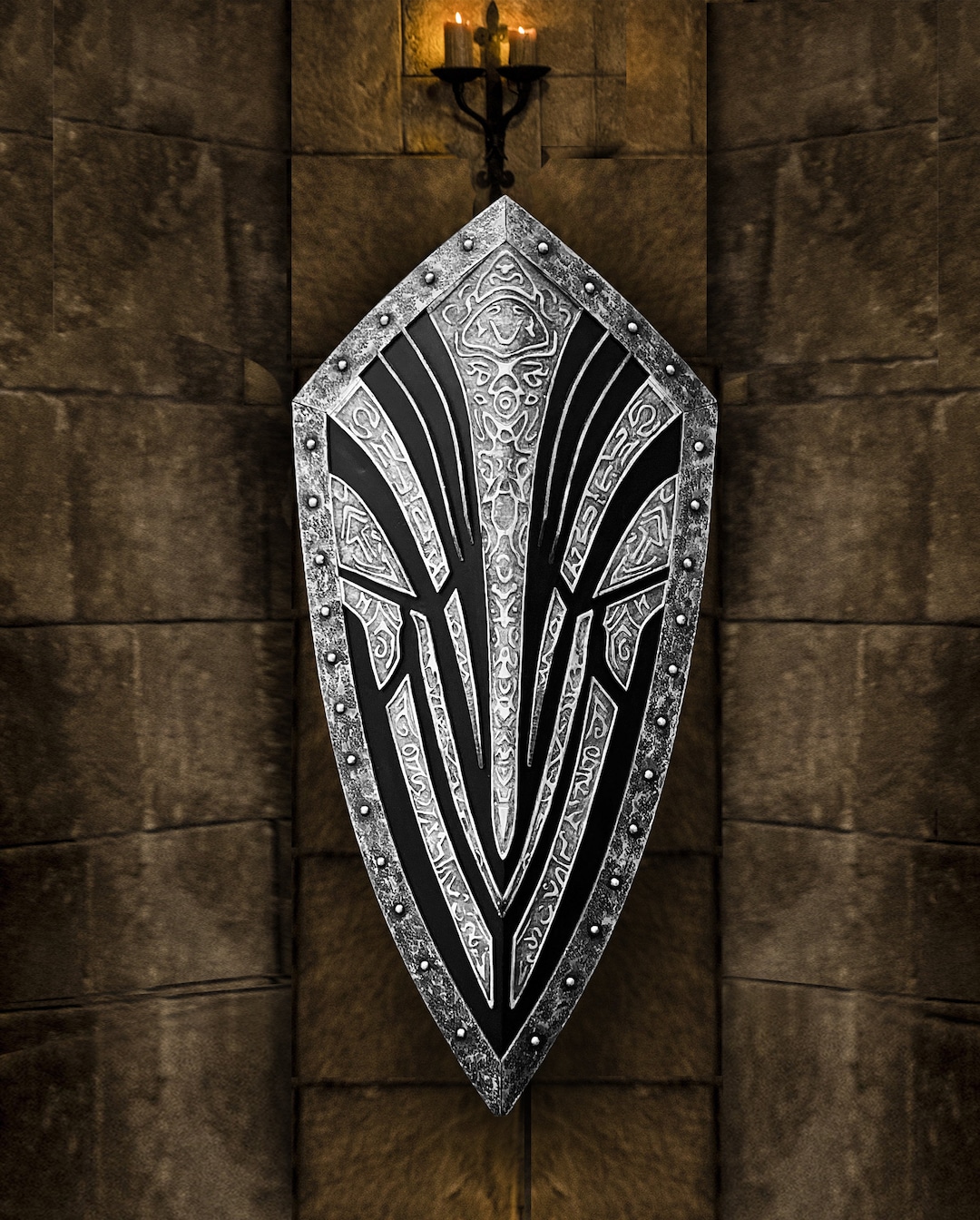 Black Knight Shield Cosplay LARP Display - Etsy