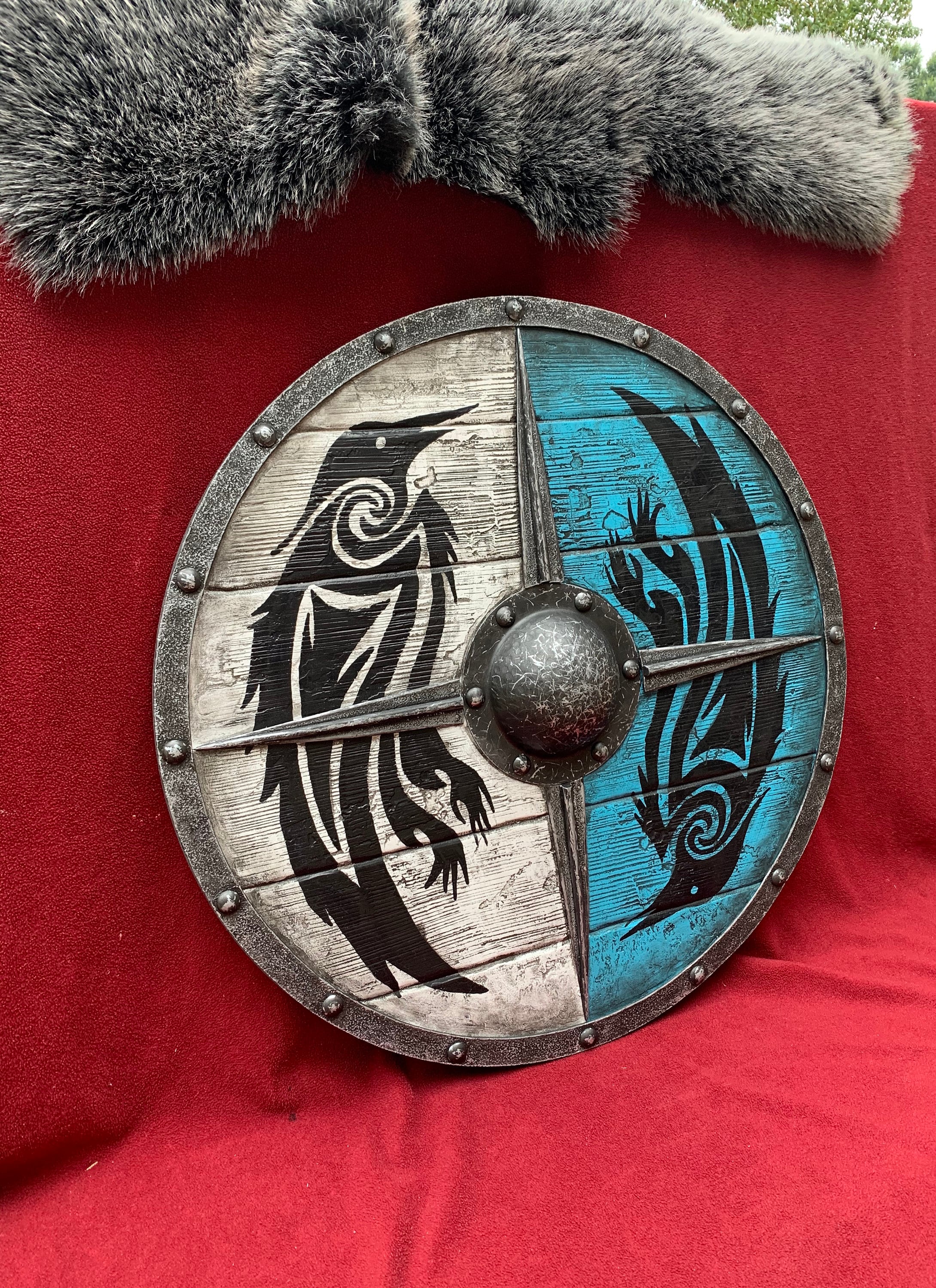 Eivor Valhalla Raven Authentic Battleworn Viking Shield - Etsy