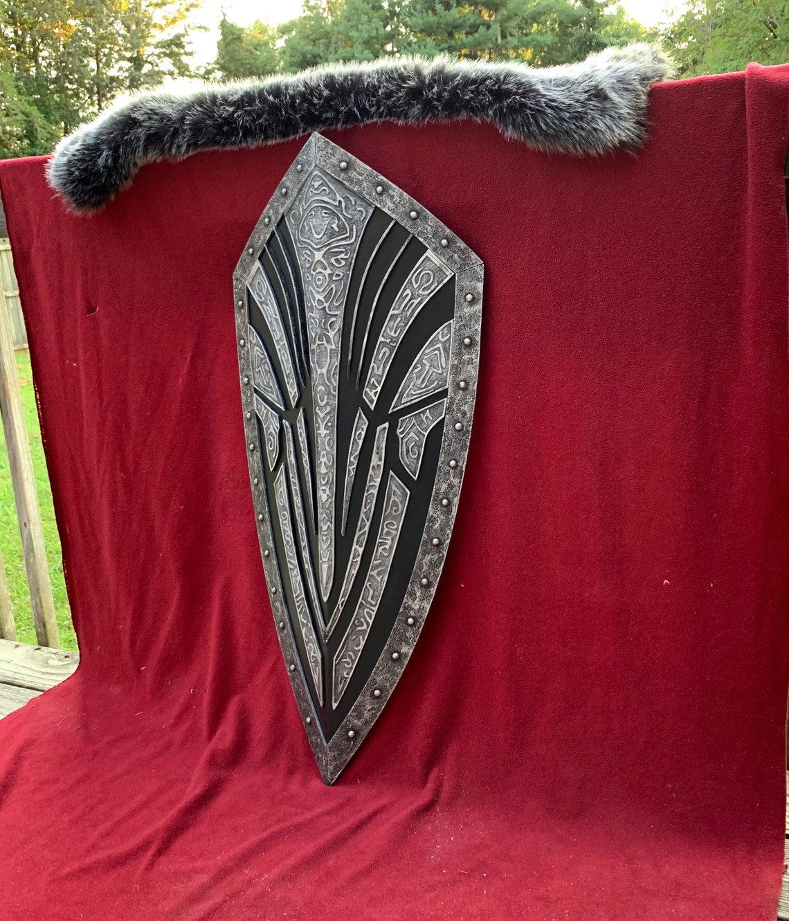Black Knight Shield Cosplay LARP Display - Etsy