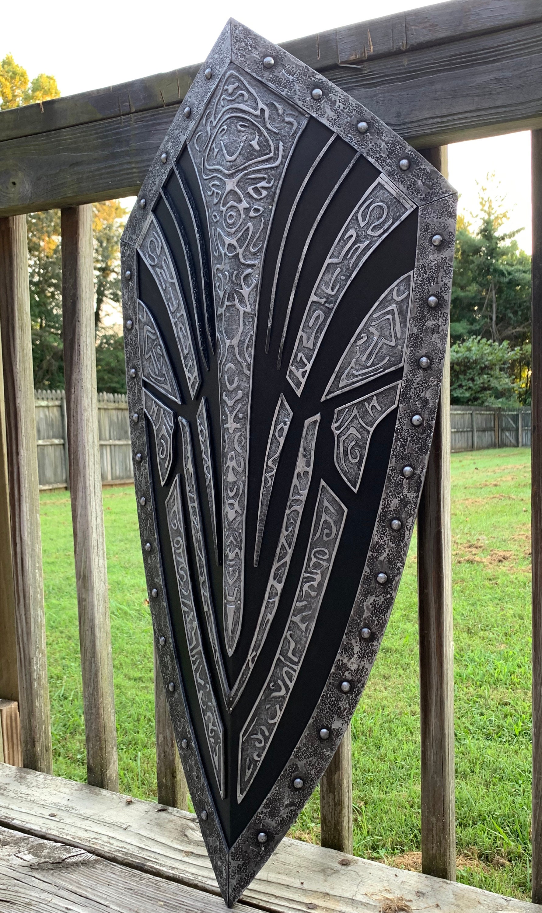 Black Knight Shield Cosplay LARP Display - Etsy
