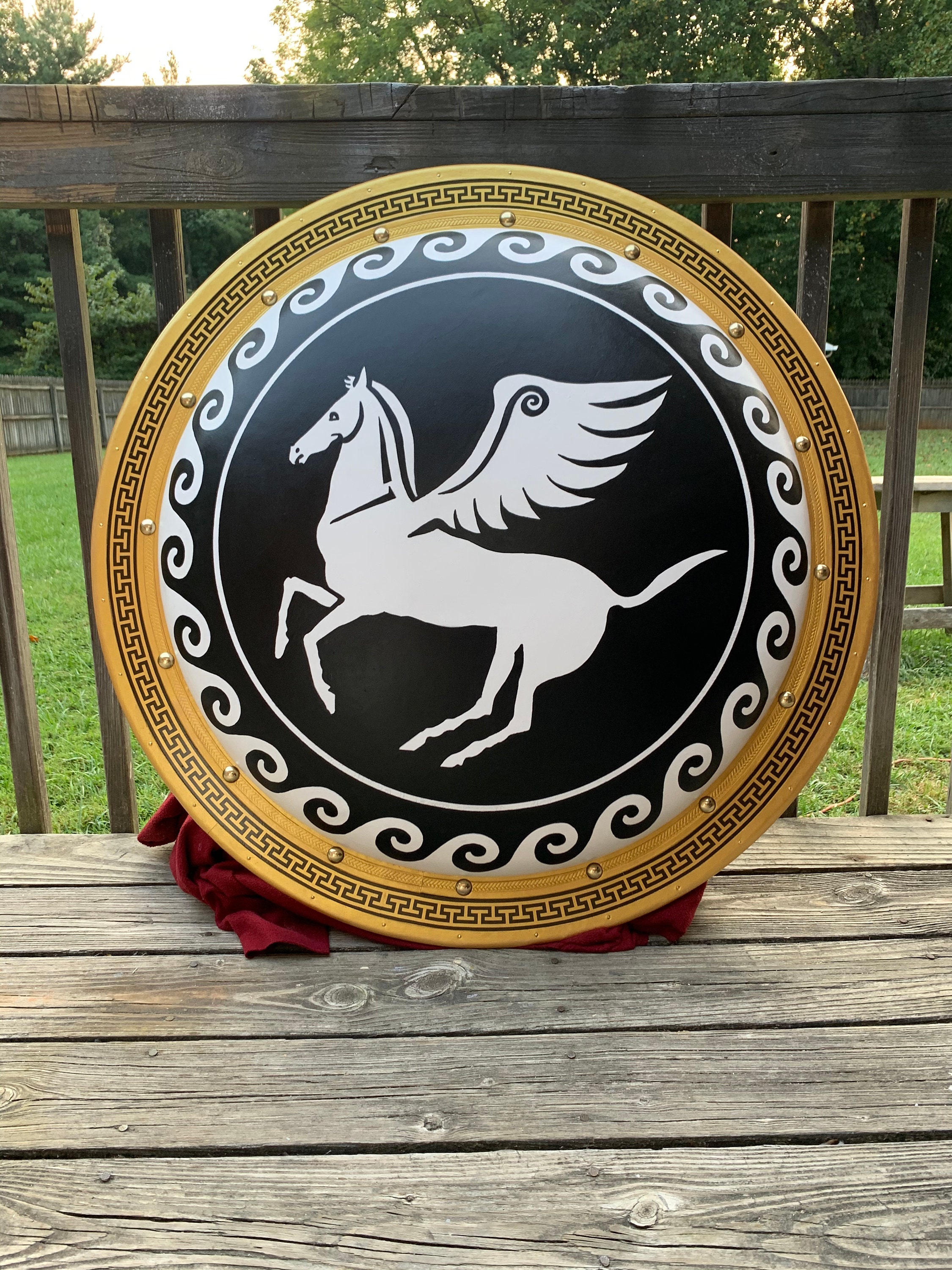 Pegasus Authentic Ancient Greek Hoplite Shield - Etsy