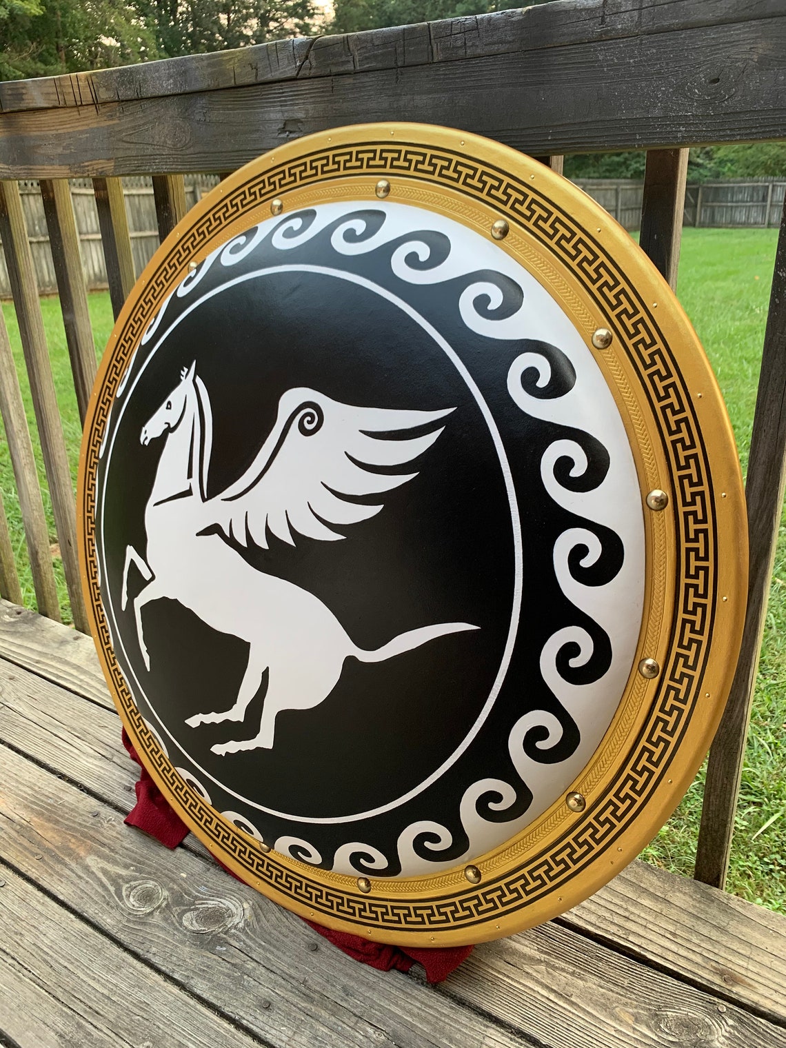 Pegasus Authentic Ancient Greek Hoplite Shield - Etsy