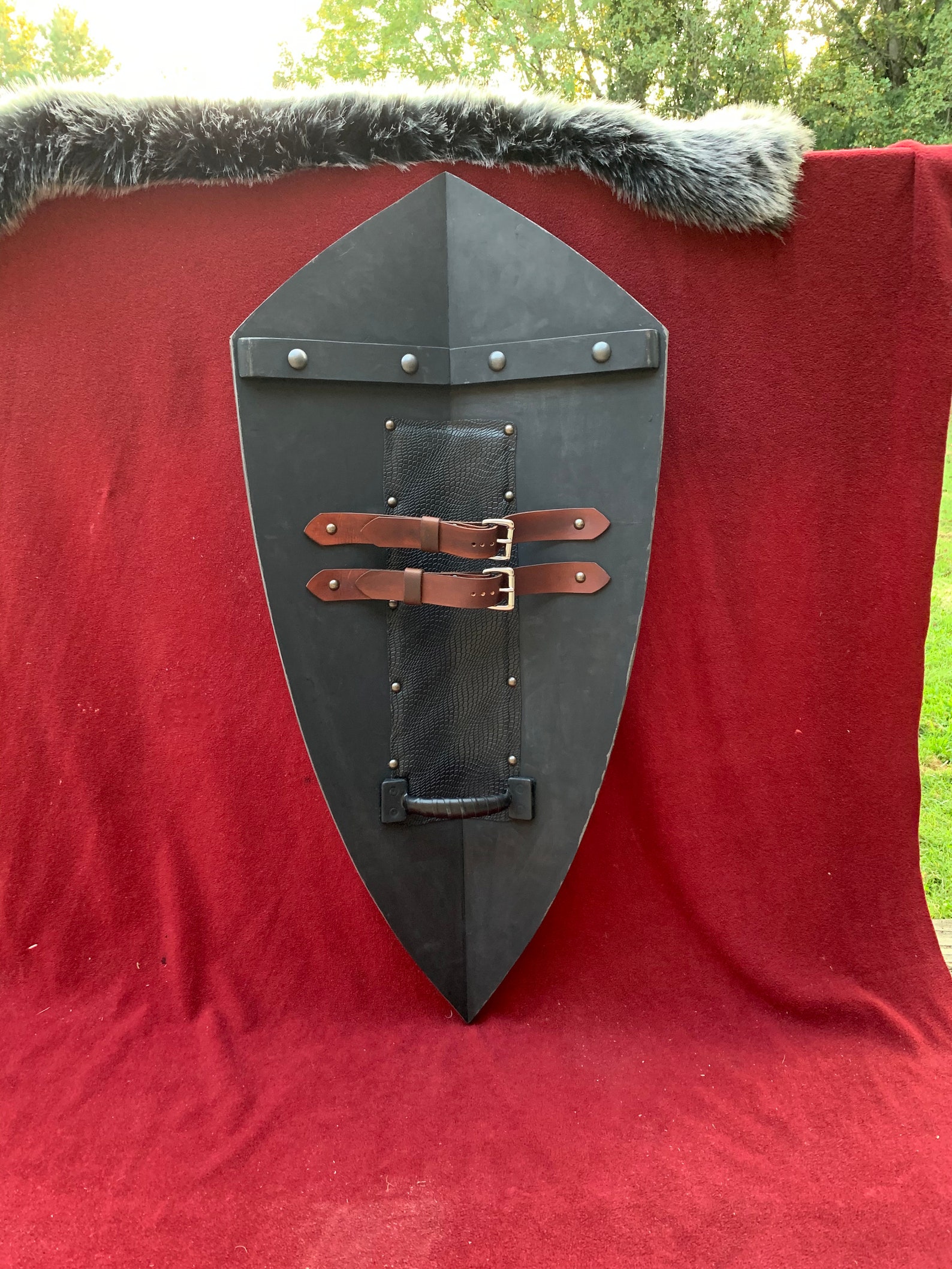Black Knight Shield Cosplay LARP Display - Etsy