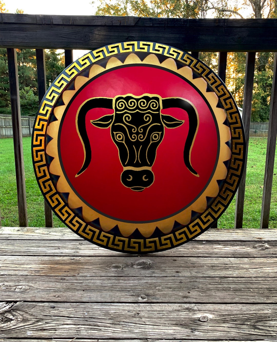 Brazen Bull Authentic Ancient Greek Hoplite Shield - Etsy Singapore