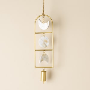 Boho Wind Chime, Geometric Wind Chimes, Brass Mobile Wind Chimes, Bell ...