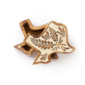 American States Shaped Wooden Boxes, Texas Gift, Texas State Box ...