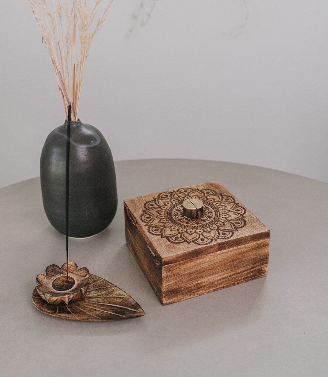 Wooden Mandala Box, Keepsake Jewelry Box, Wood Memory Box, Trinket Box ...