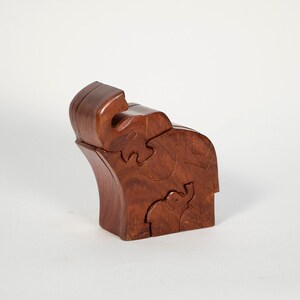 Elephant Puzzle Box, Wooden Puzzle Box, Mothers Day Gift, Wood Stash ...