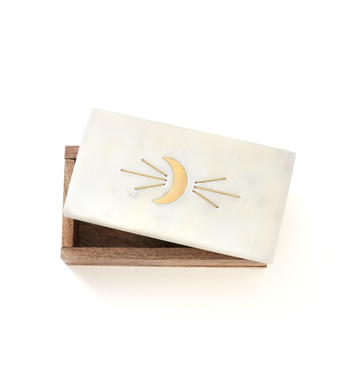 Decorative Box With Lid, Crescent Moon Box, Small Stash Box, Boho Box ...