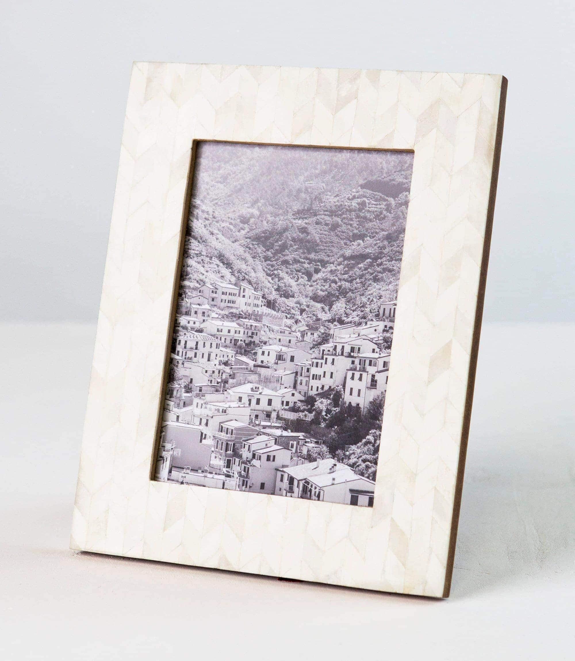 3x3 Picture Frame, Bone Photo Frame, White Pearl Cream Frame, Hand ...