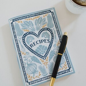 Blank Recipe Journal, Family Recipe Book, Cooking Journal, Recycled ...