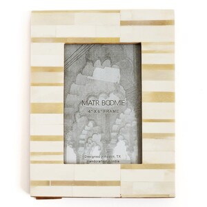 Boho Picture Frame, 4x6 Photo Frame, Hand Carved Frame, Bone Inlay ...