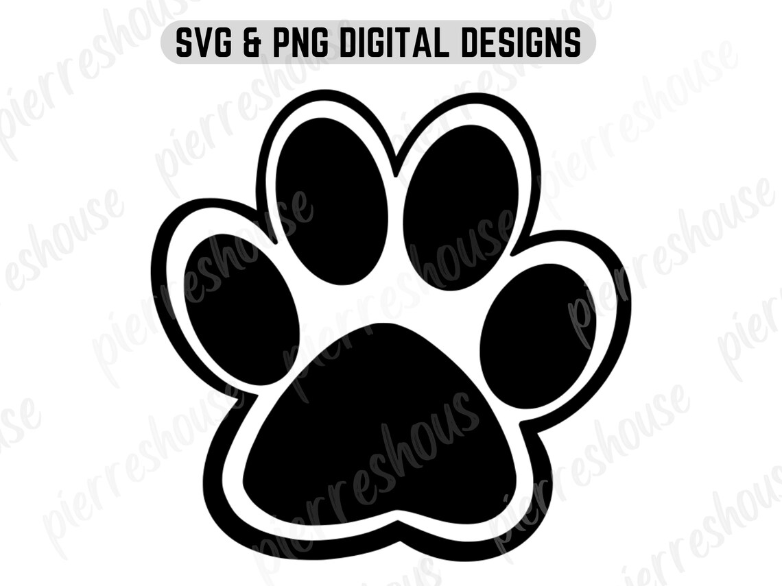 Paw Print SVG Bundle Paw Print SVG Dogcat Paw Print Paw - Etsy