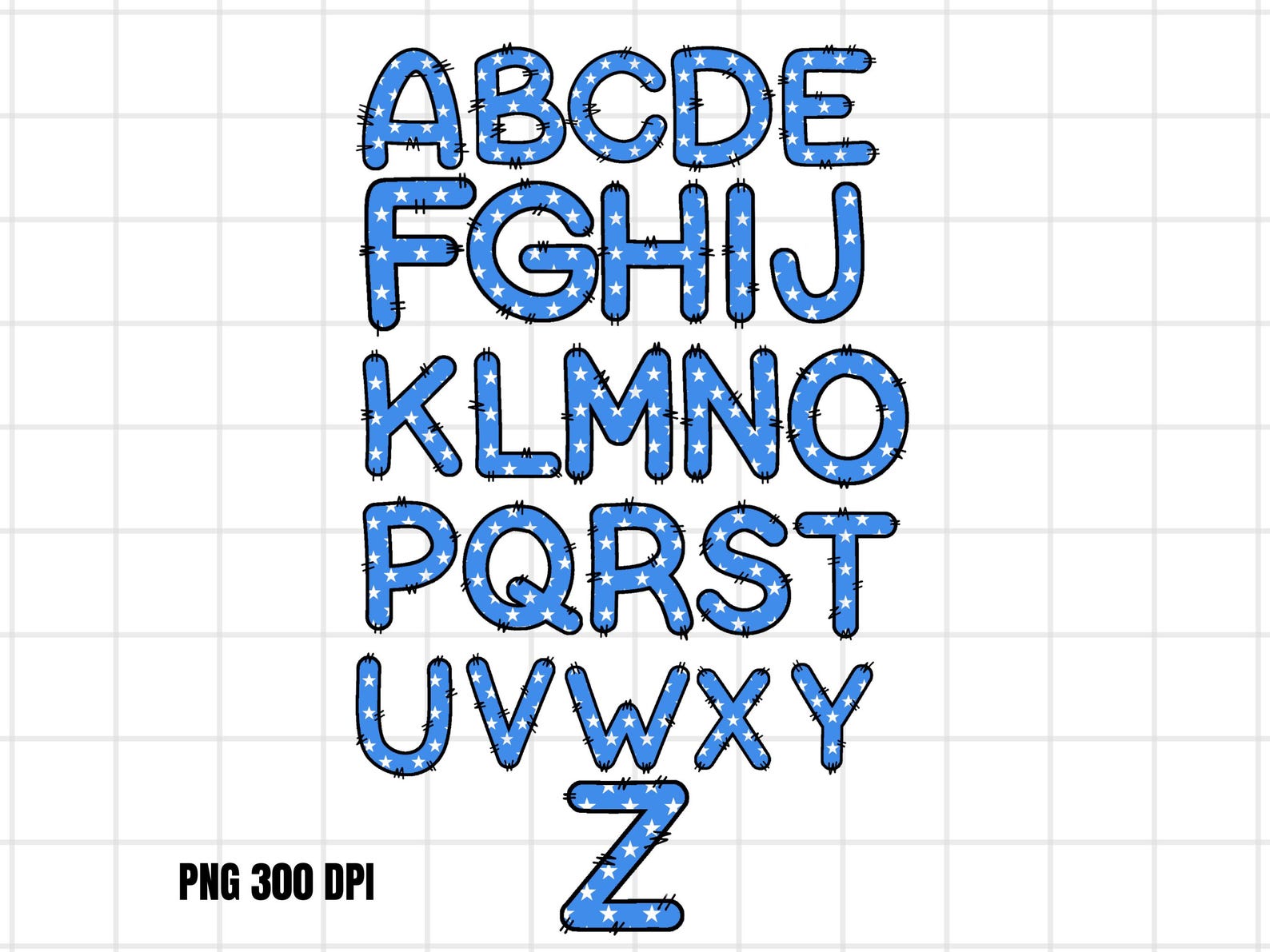 4th of July Alphabet PNG Bundle, Patriotic Letters With Bows | Red ...