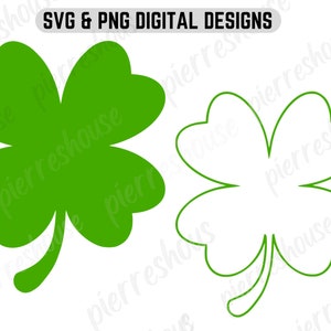 Clover Svg, Shamrock Svg, Digital Files Svg, Png, St Patricks Day Svg ...