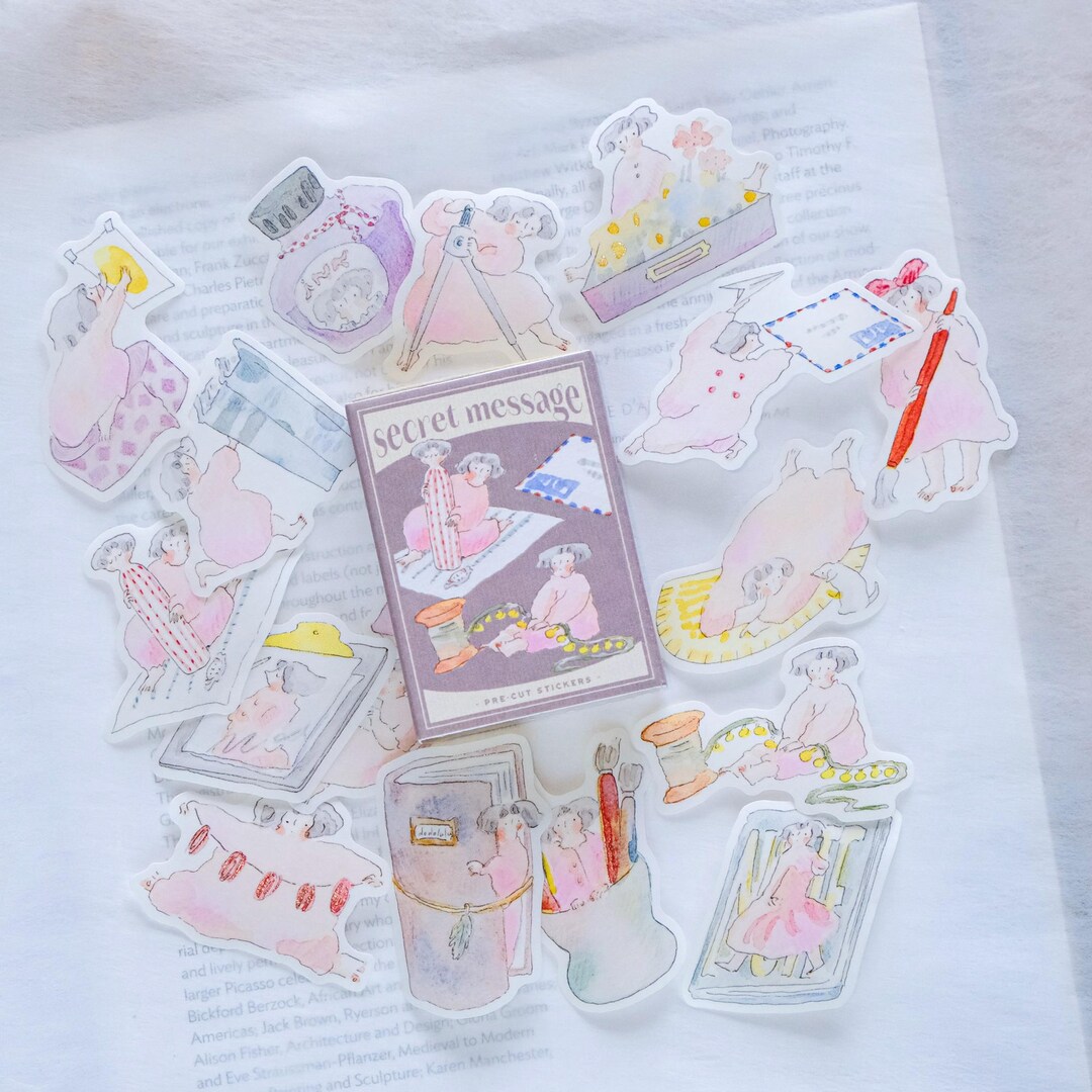 Secret Message Flake Stickers | Cute Stationery, Bullet Journal ...