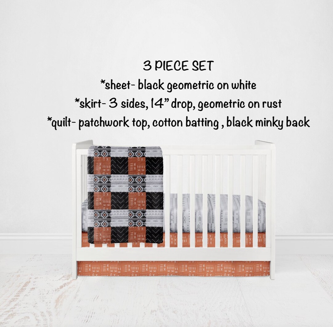 Aztec Crib Bedding Bedding for Kids Boy Crib Bedding Custom - Etsy